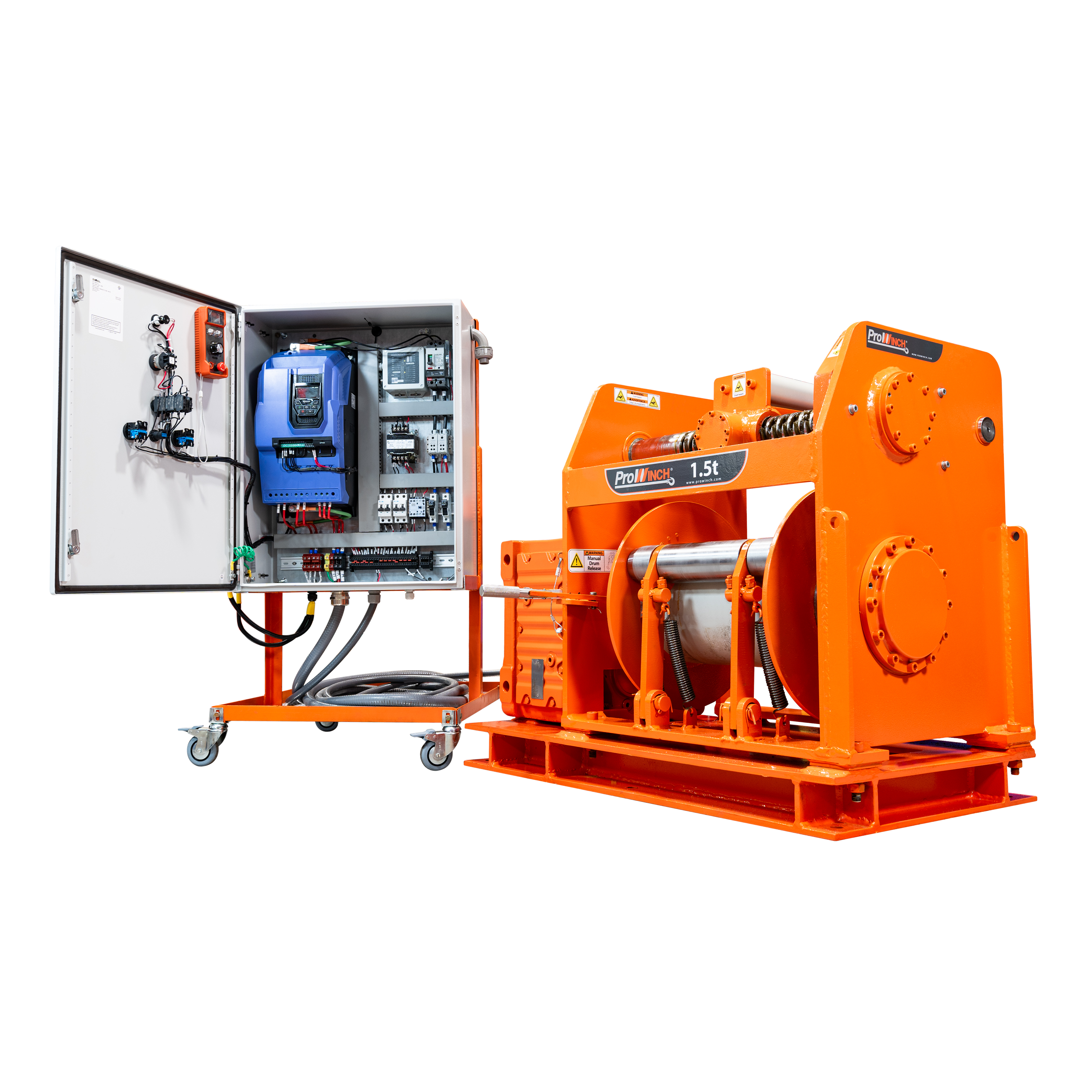 1.5 Ton Winch w/Wire Rope guide 7.5 kW SEW GMotor DRN132 KA97B ...