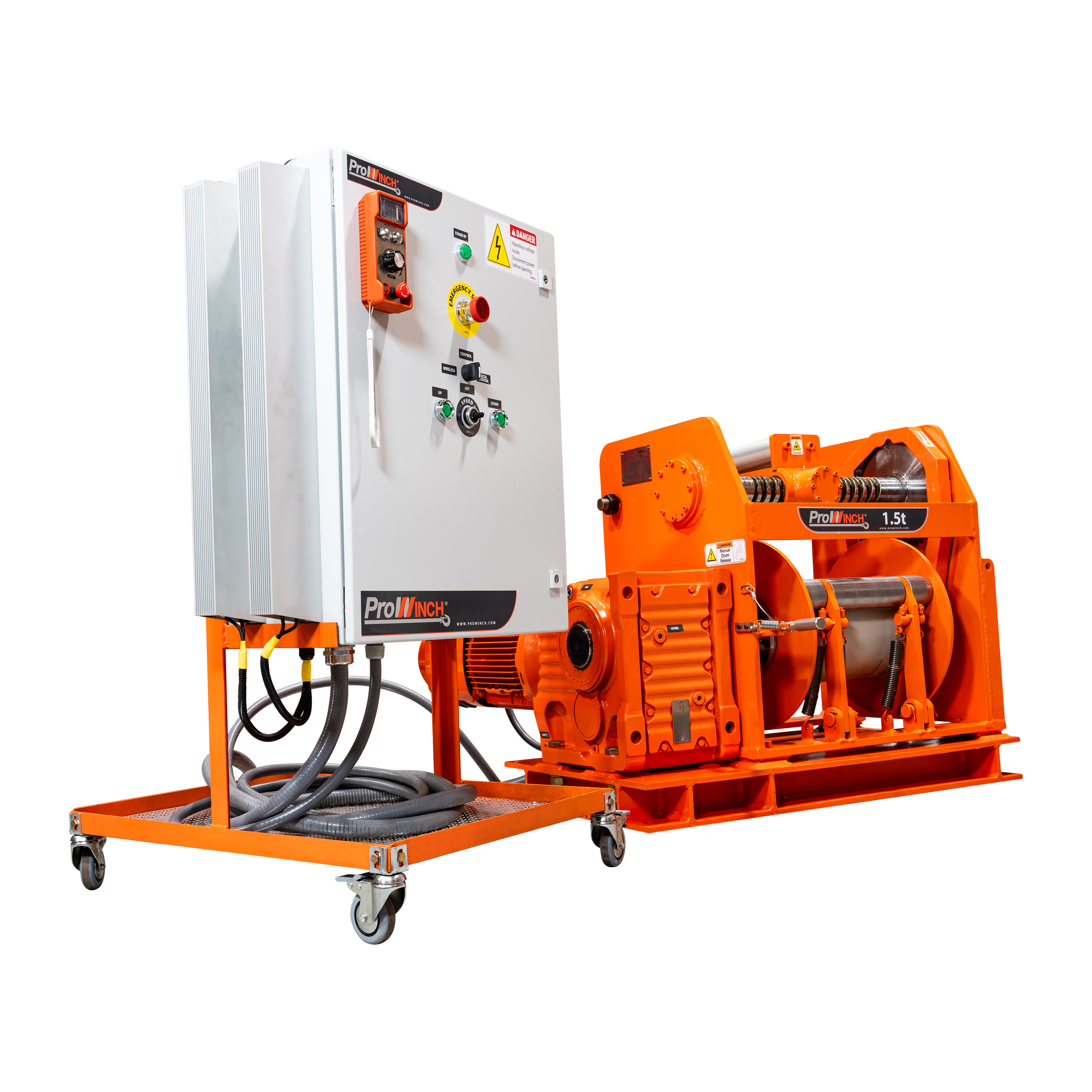 1.5 Ton Winch w/Wire Rope guide 7.5 kW SEW GMotor DRN132 KA97B ...